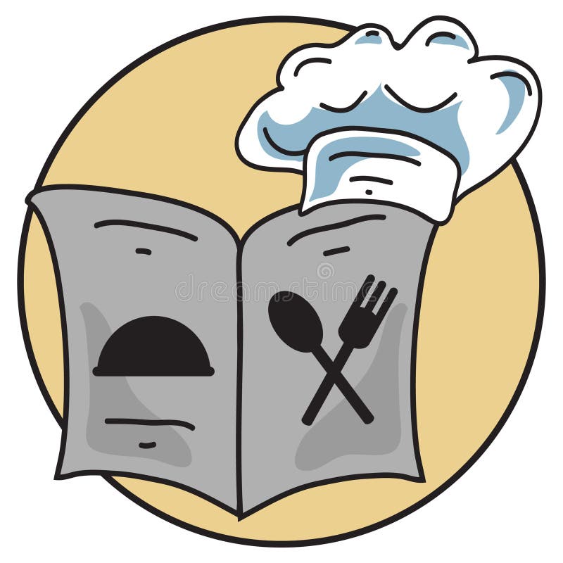 Menu and Chef S Cap. Vector Illustration Decorative Design Stock Vector ...