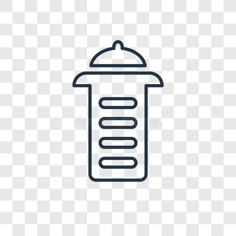 Menu Concept Vector Linear Icon Isolated on Transparent Background ...