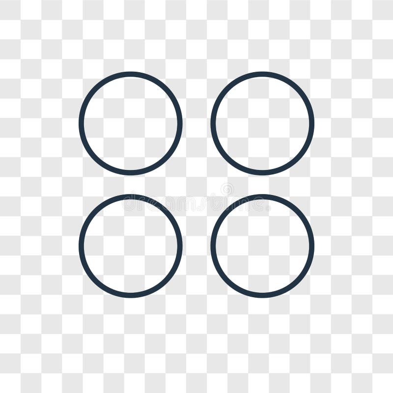 Menu Concept Vector Linear Icon Isolated on Transparent Background ...