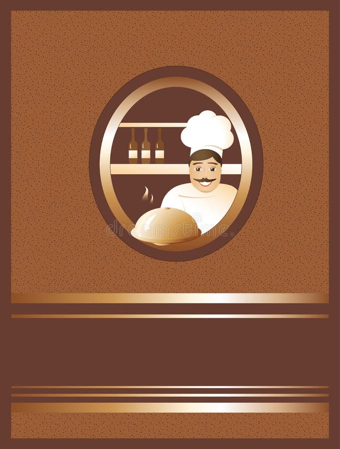 Menu and cook stock vector. Illustration of metal, luxury - 21387999