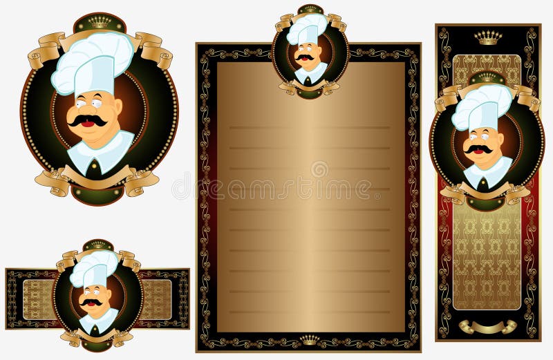 Menu cook style stock vector. Illustration of collection - 18016353