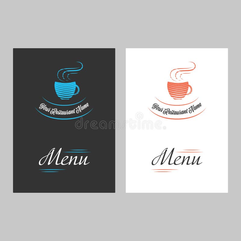 Menu page design stock vector. Illustration of layout - 93210651