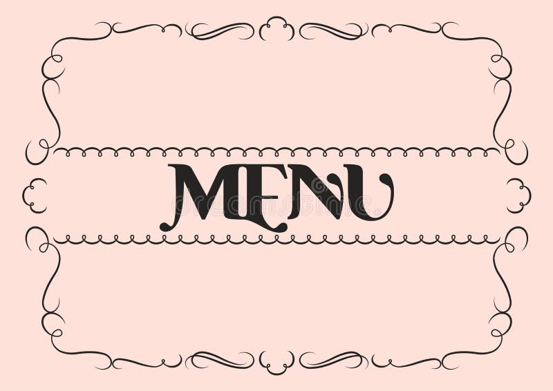 Menu cover template stock vector. Illustration of presentation - 105376243