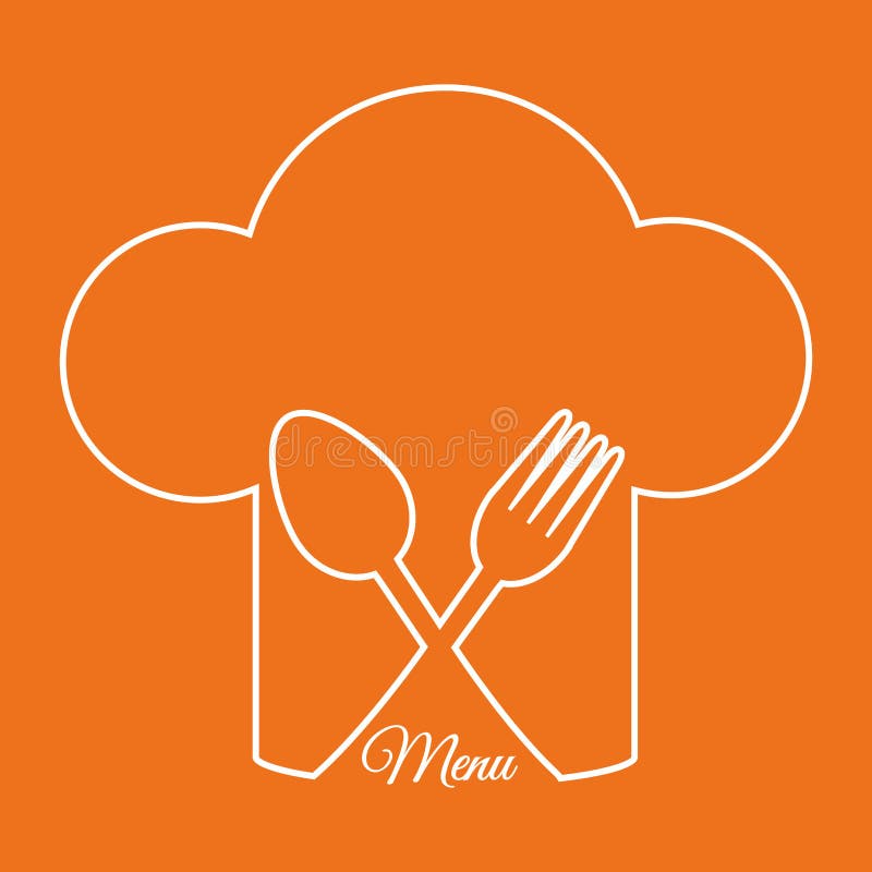 Menu Cursive Font Emblem Image Stock Illustration - Illustration of ...