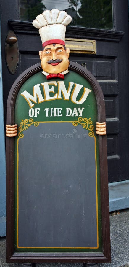 Menu of the day stock photo. Image of food, sign, cooking - 30633374