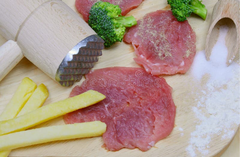 Menu de filet de porc image stock. Image of boeuf, légume - 85919485