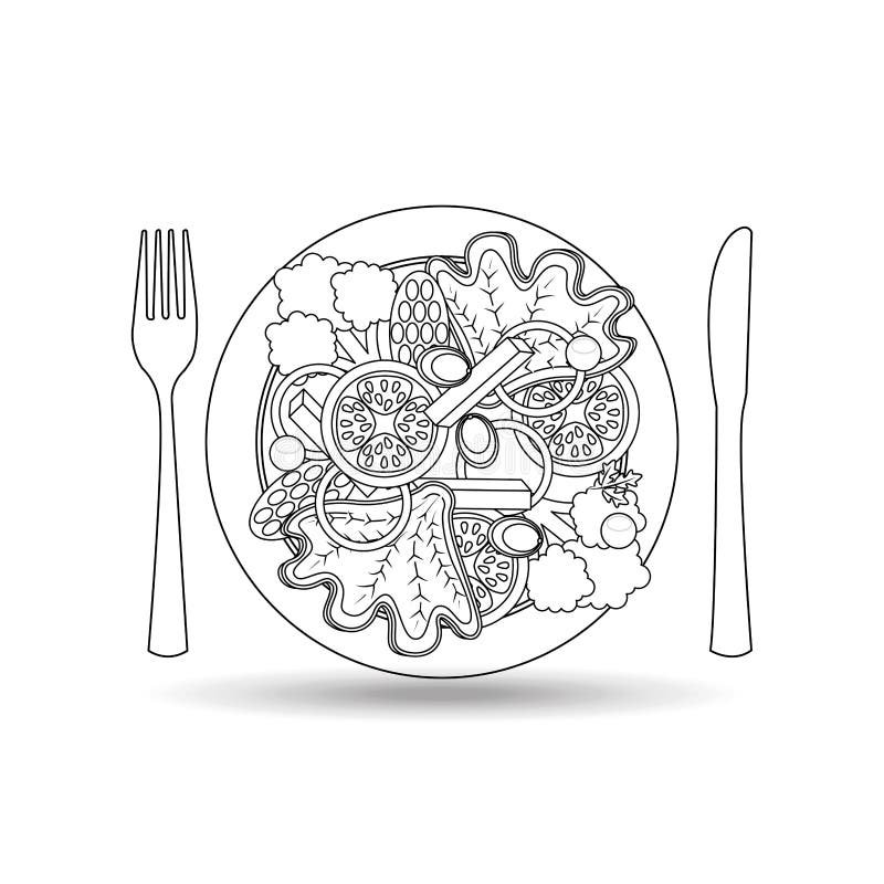 Menu delicious food design stock illustration. Illustration of ...