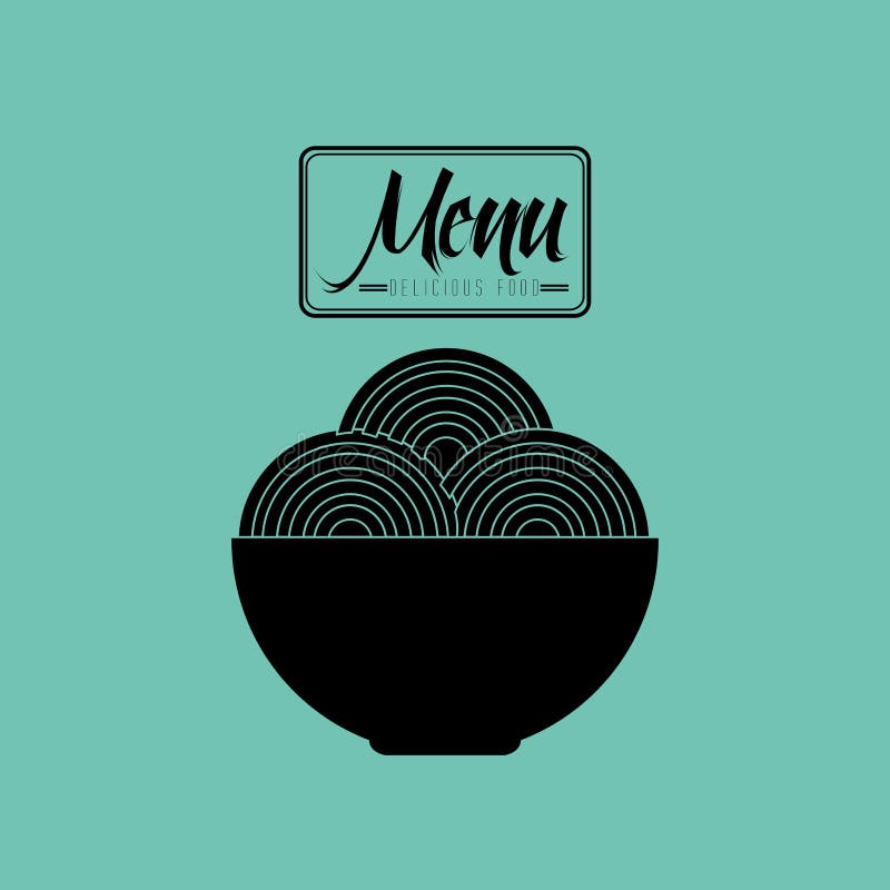 Menu delicious food design stock illustration. Illustration of concept ...