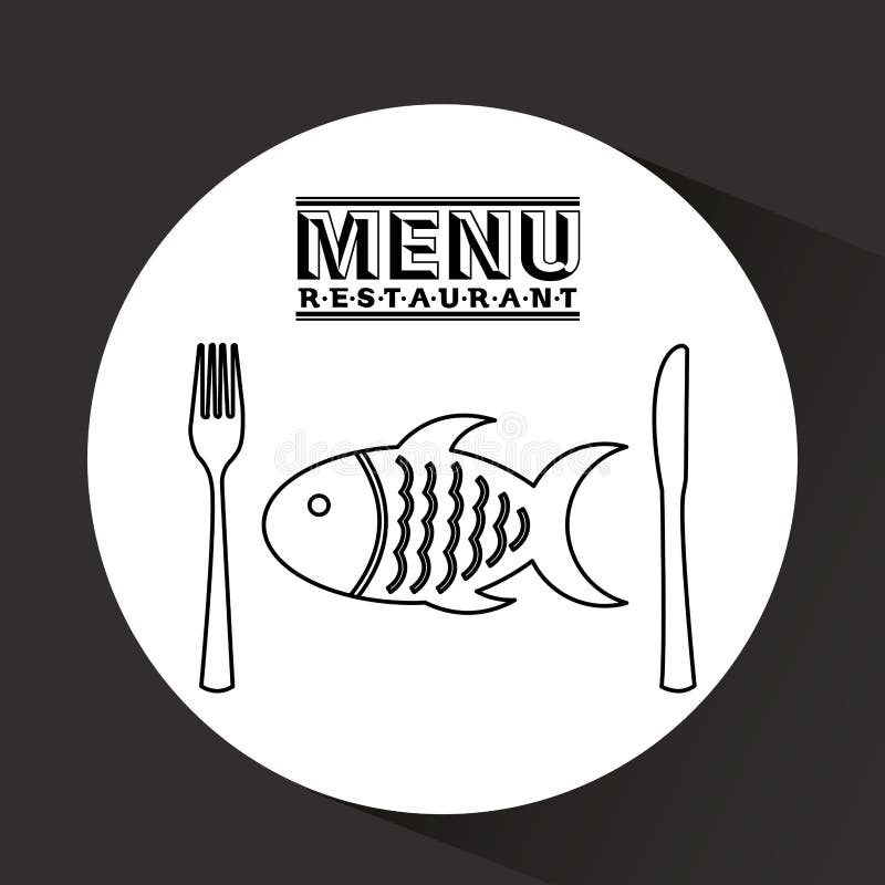 Menu delicious food design stock illustration. Illustration of cutlery ...