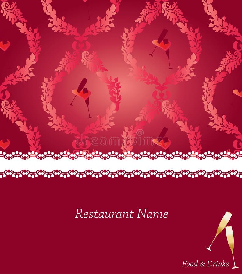 Drinks Menu Cover Design, Vector Illustration Stock Vector ...