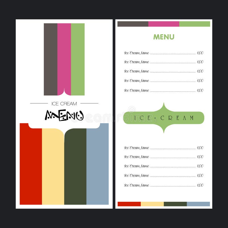 Menu design stock illustration. Illustration of delicious - 77937006