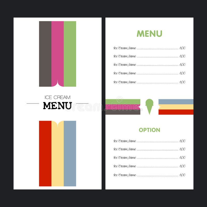 Menu design stock illustration. Illustration of dishes - 77937061
