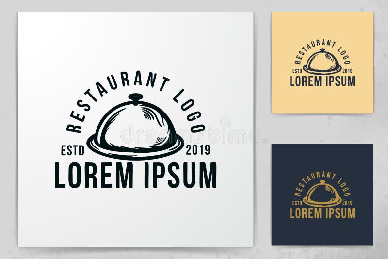 Menu Design Food Drink Dishes, Restaurant Logo Stock Vector ...