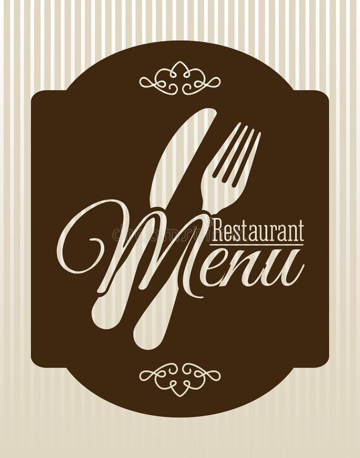 Menu design stock vector. Illustration of template, label - 44860335