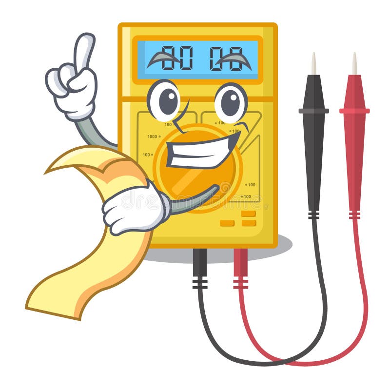 With Menu Digital Multimeter Toys in Cartoon Shape Stock Vector ...