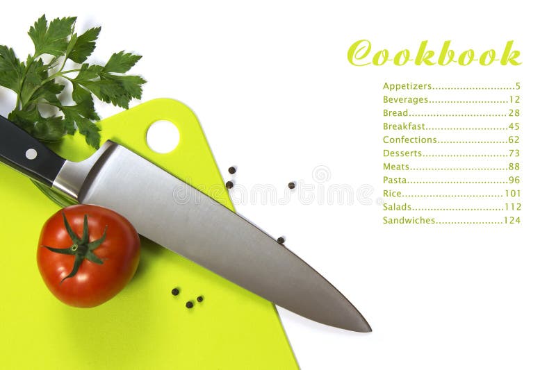 Menu do livro de receitas foto de stock. Imagem de ingredientes - 20971466