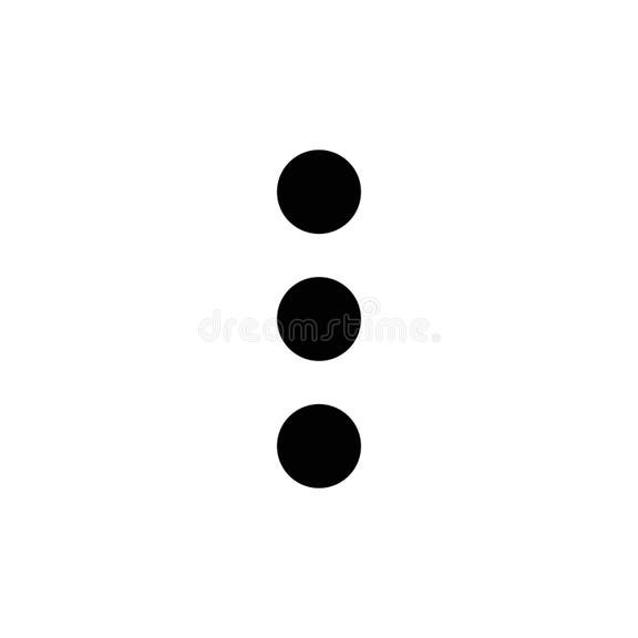 Menu Dots Icon Perfect for Interface and Navigation Design Stock Vector ...