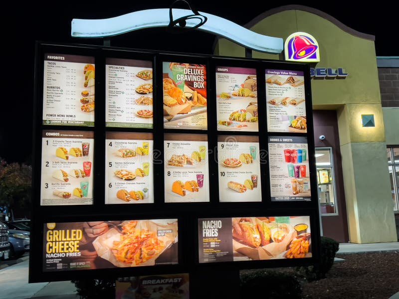 Taco Bell Menu Board Stock Photos - Free & Royalty-Free Stock Photos ...