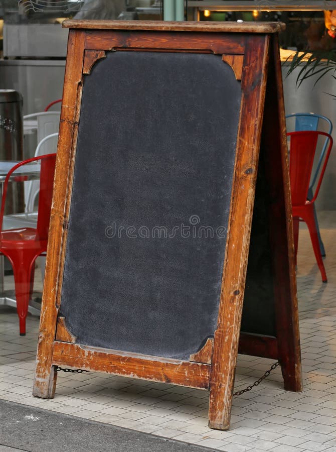 Menu Frame Outdoor stock photo. Image of chalk, london - 129429030