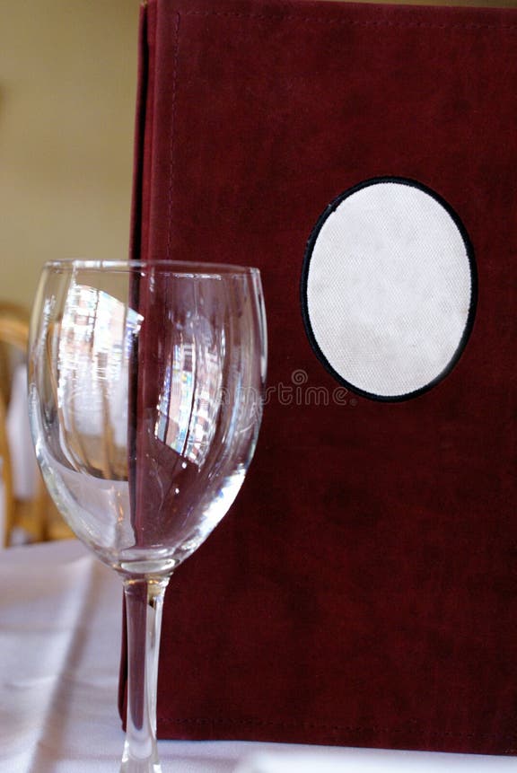 Menu with Glass stock image. Image of wine, dine, menu - 4066919