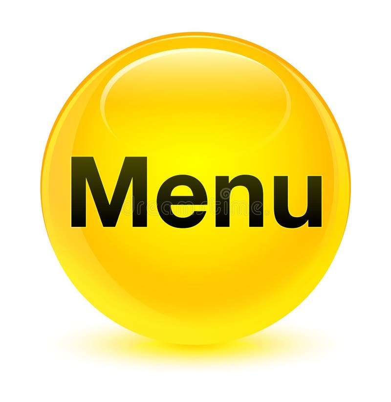 Menu Glassy Black Round Button Stock Illustration - Illustration of ...