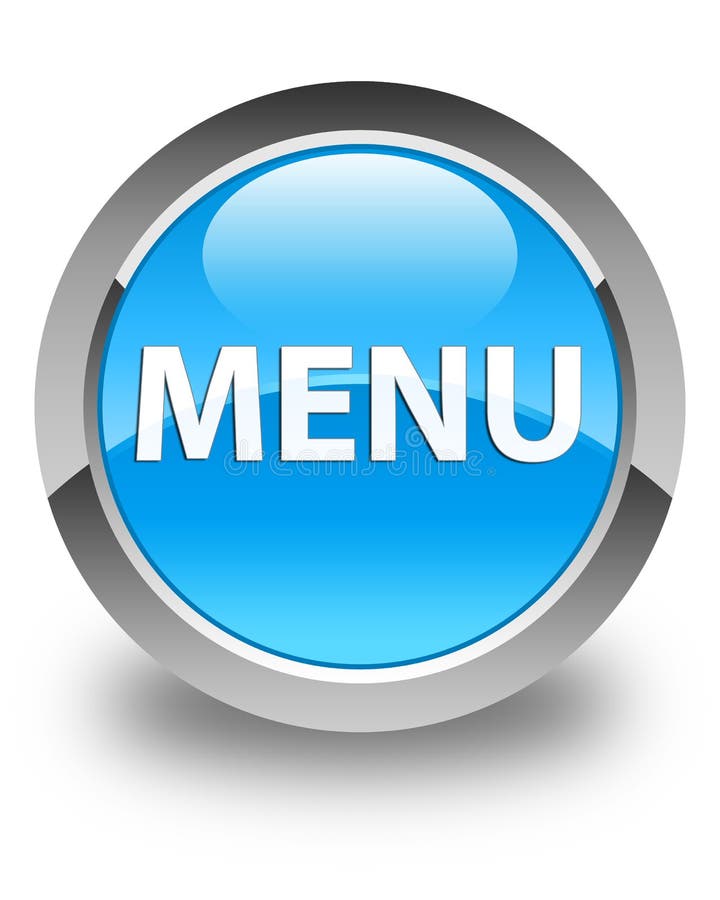 Menu Glossy Red Round Button Stock Illustration - Illustration of ...