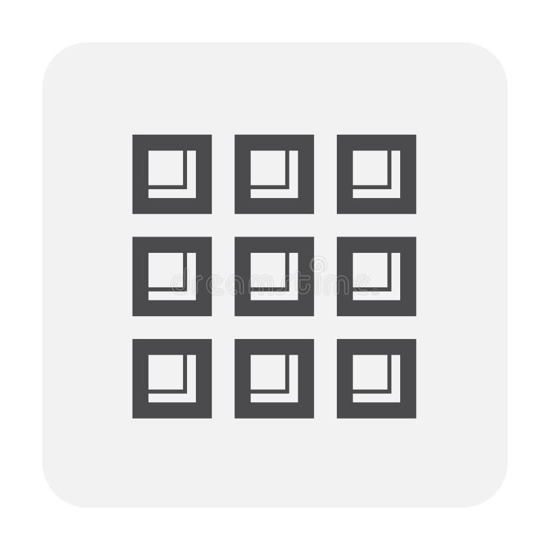 Menu icon black stock vector. Illustration of list, cogwheel - 181117981