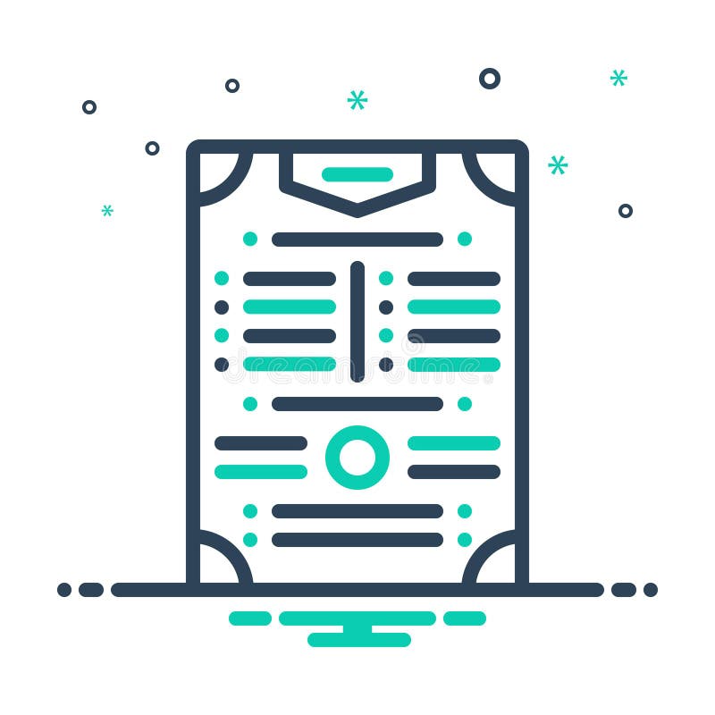 Mix Icon for Menu, Menu Card and Recipe Stock Vector - Illustration of ...