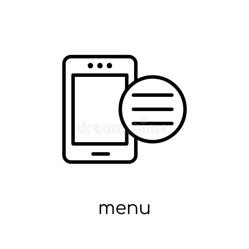 Menu Vector Icon on Transparent Background, Menu Logo Design Stock ...