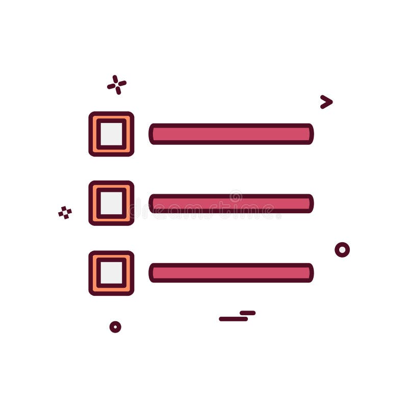 Menu icon design vector stock vector. Illustration of icon - 132403560