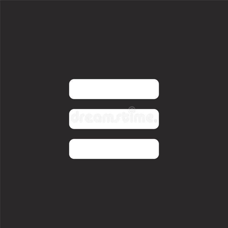 Menu Icon. Filled Menu Icon for Website Design and Mobile, App ...