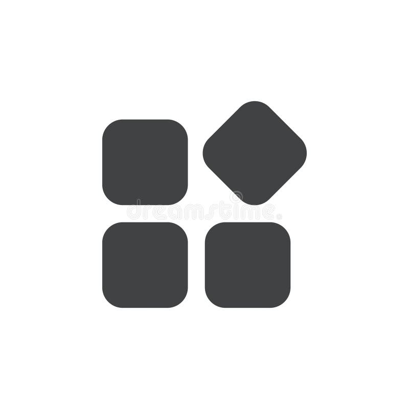 Menu Icon Group Symbol or Sign Vector Stock Illustration - Illustration ...