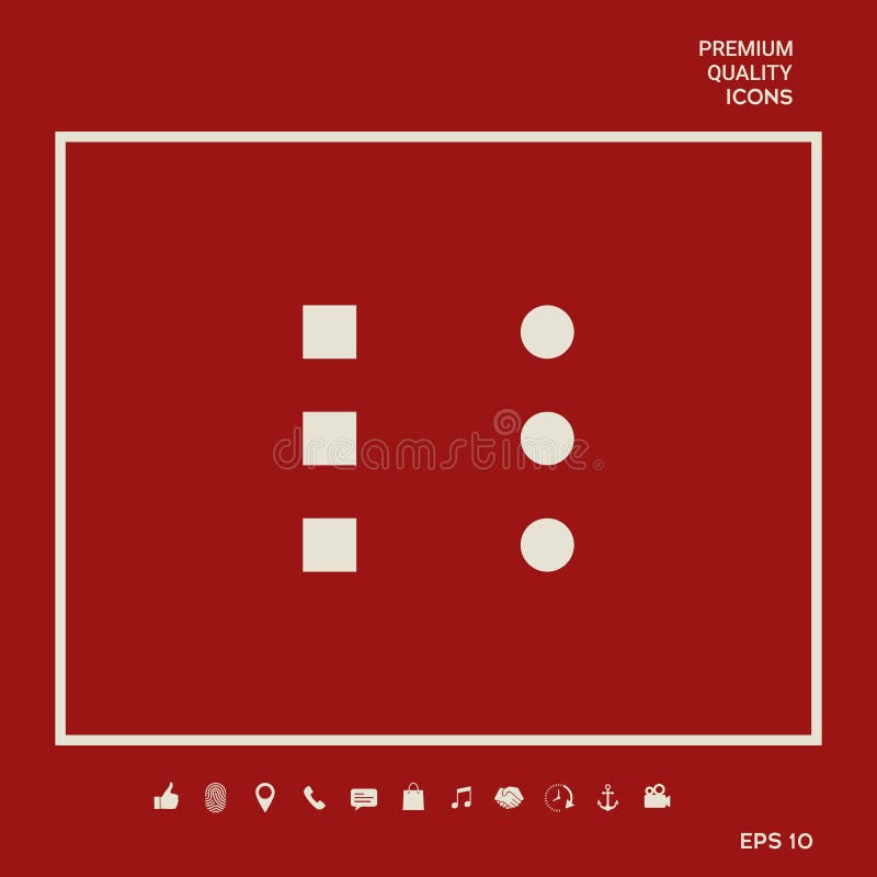 Menu Icon for Mobile Apps and Websites. Graphic Elements for Your ...