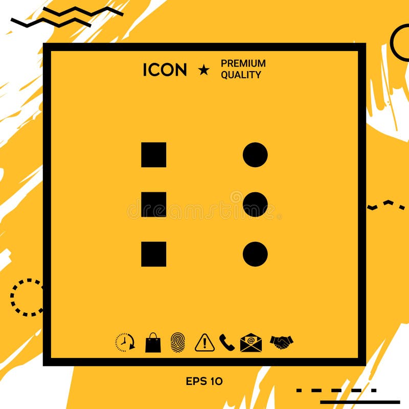 Menu Icon for Mobile Apps and Websites Stock Vector - Illustration of ...