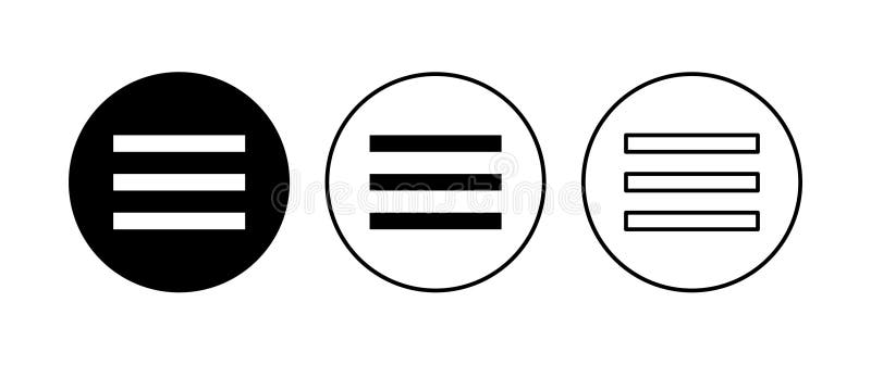 Menu Icon . Web Menu Icon. Hamburger Menu Symbol Stock Vector ...