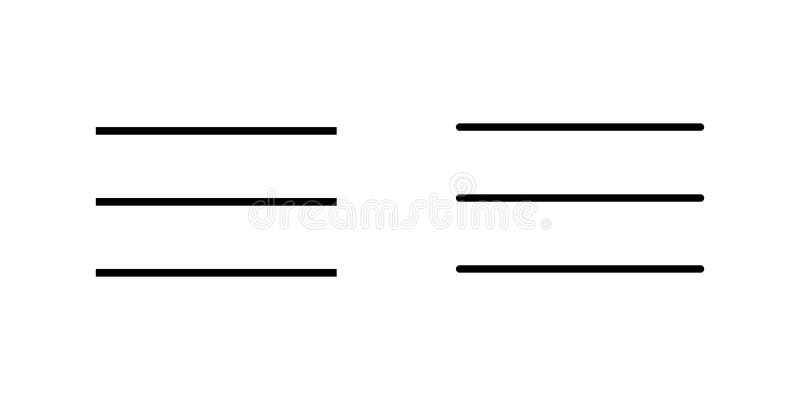 Menu Icon . Web Menu Icon. Hamburger Menu Symbol Stock Vector ...