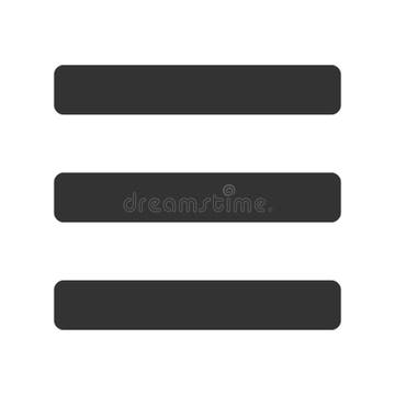 Menu Icon. Three Horizontal Lines App Button Symbol. Options Vector ...