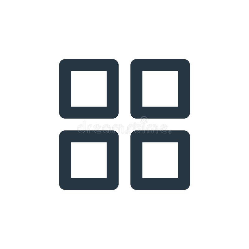 Menu Icon Vector from Basic Ui Concept. Thin Line Illustration of Menu ...