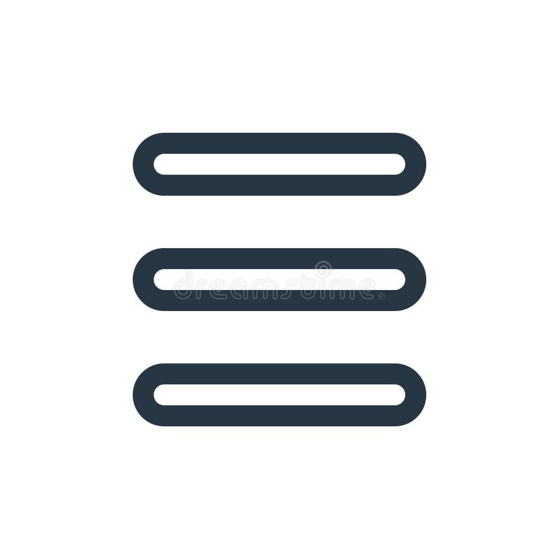 Menu Icon Vector from Ecommerce User Interface Concept. Thin Line ...