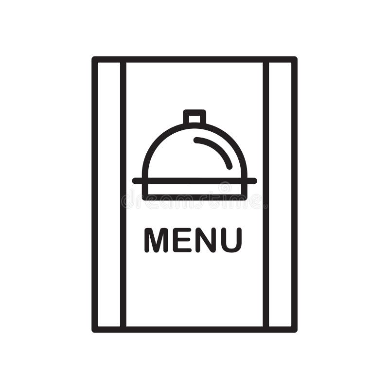 Menu Icon Vector Isolated on White Background, Menu Sign , Thin Line ...