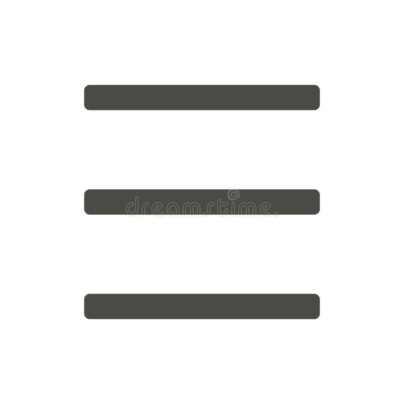 Menu Icon Vector. Navigation Mobile Button Stock Illustration ...