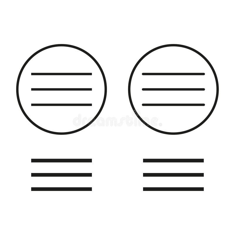 Menu Icon. Web Menu Icon. Stripes in a Circle. Menu Bars in a Circle ...