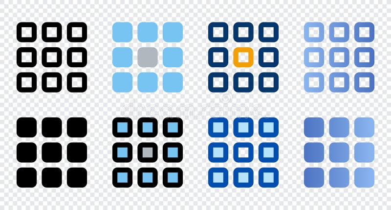 Menu Icons in Different Style. Menu Icons. Different Style Icons Set ...