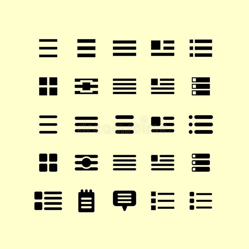 Menu icons stock vector. Illustration of icons, phone - 45928679