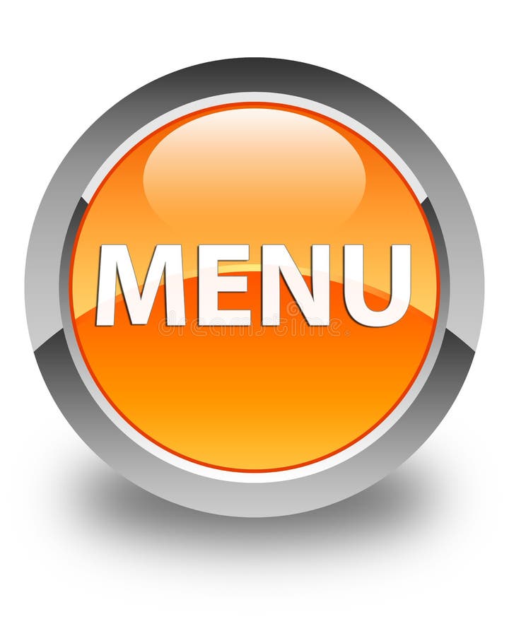 Menu Glossy Blue Round Button Stock Illustration - Illustration of word ...