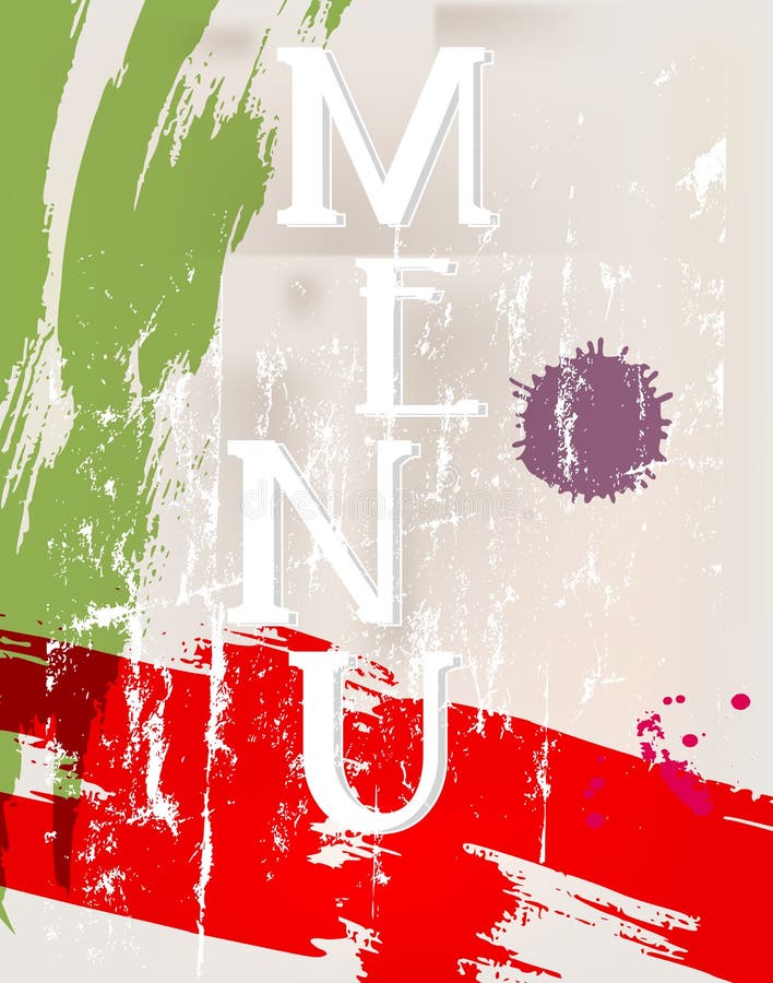 Menu for Italian Restaurant, Stock Illustration - Illustration of ...