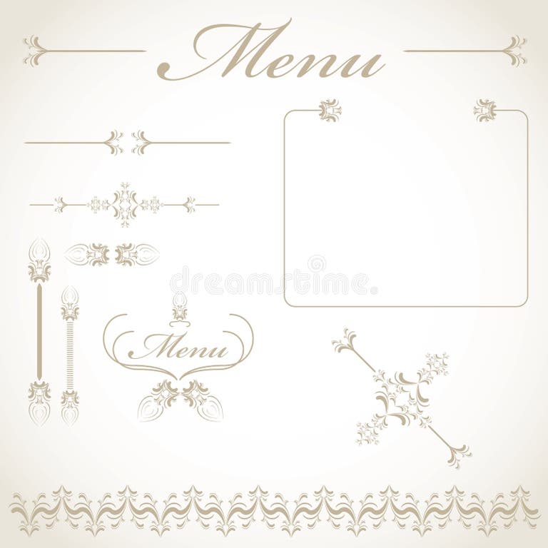 Menu Design Kit Stock Illustrations – 22,121 Menu Design Kit Stock ...