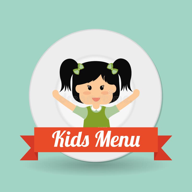 Menu Kids Icon Design, Vector Illustration, Vector Illustration Stock ...