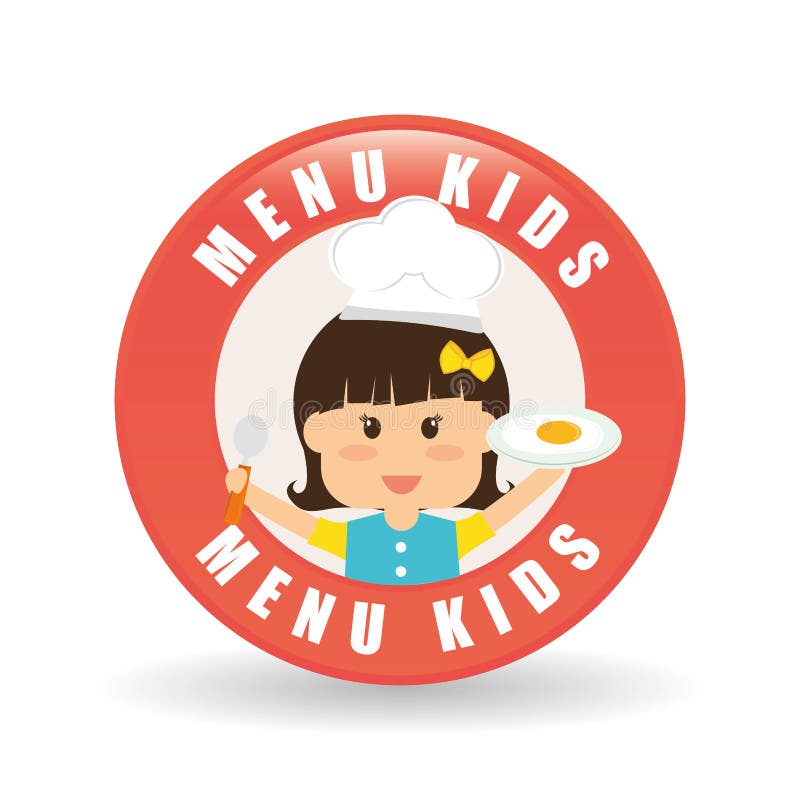 Menu Kids Icon Design, Vector Illustration, Vector Illustration Stock ...