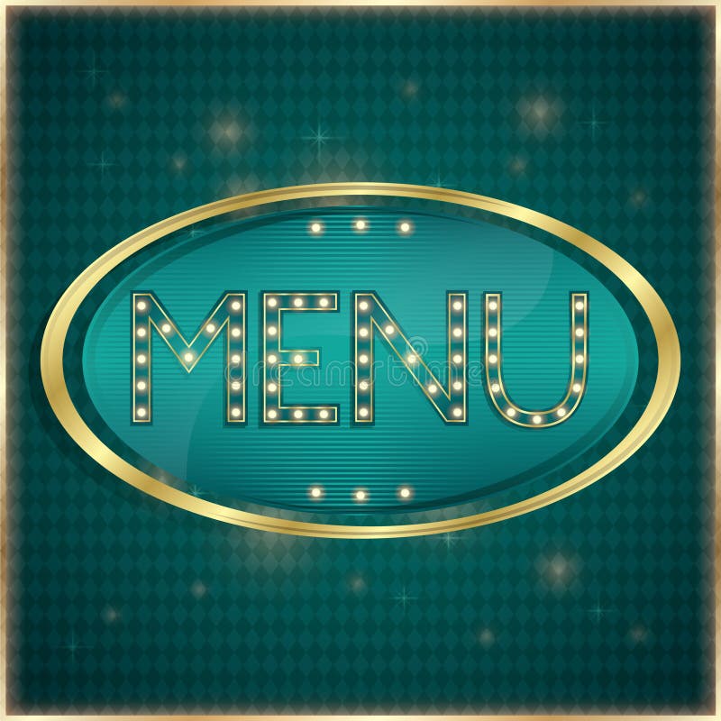 Menu Label. Vector Illustration Decorative Design Stock Vector ...